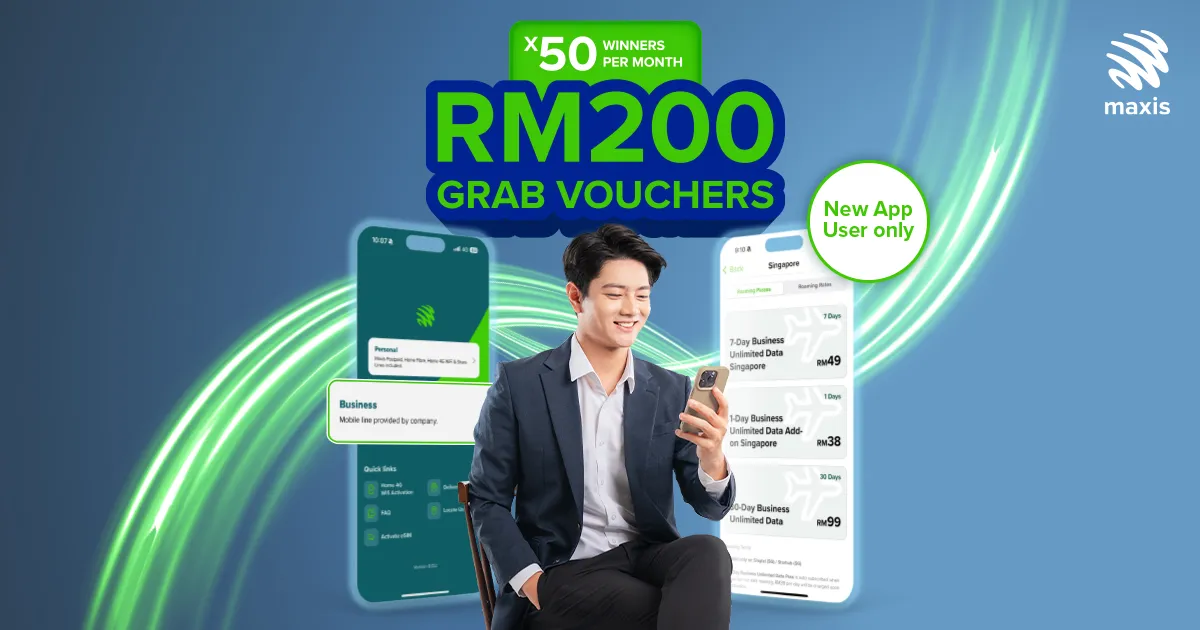 Vouchers to Win | Buy Roaming Data or Internet Pass via Maxis App